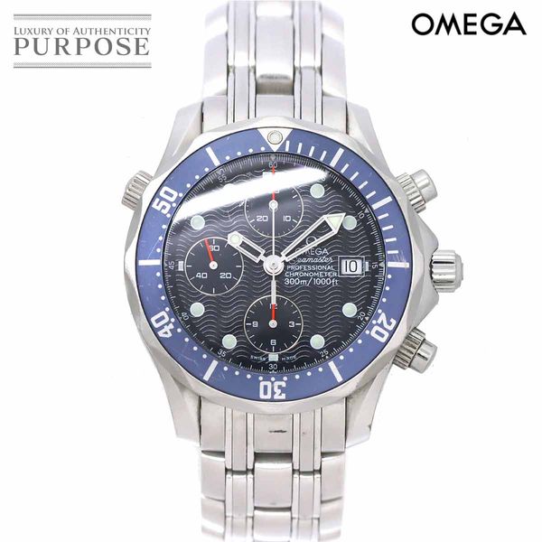 Omega OMEGA Seamaster Chronograph 2599 80 Men's Watch Date Navy Dial ...