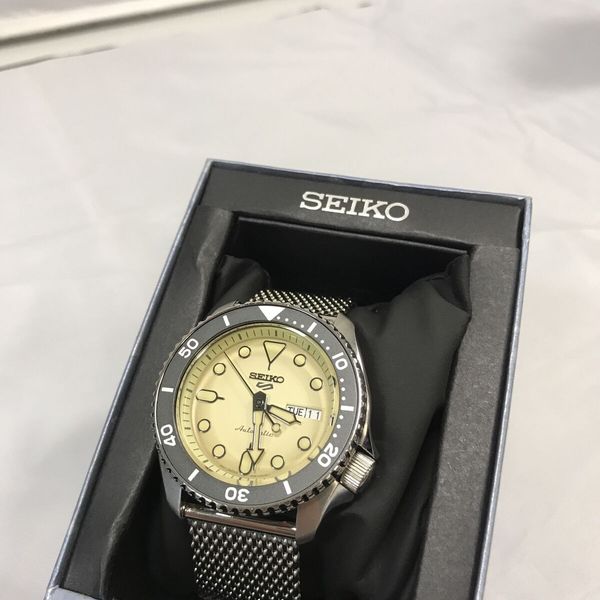 Seiko 5 Men's Stainless Steel Mesh Automatic Watch - SRPD67 MSRP: $375 ...