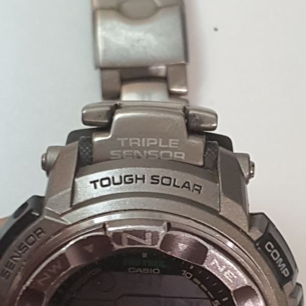Casio Pro Trek PRW-2500t Triple Sensor Tough Solar Watch Used ...