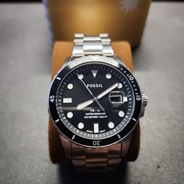 Fossil FB-01 FS5652 Men's Stainless Steel Dive Watch | WatchCharts ...