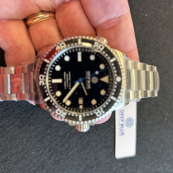 NEW Deep Blue Master 1000 II Black Dial Automatic Dive Watch ...