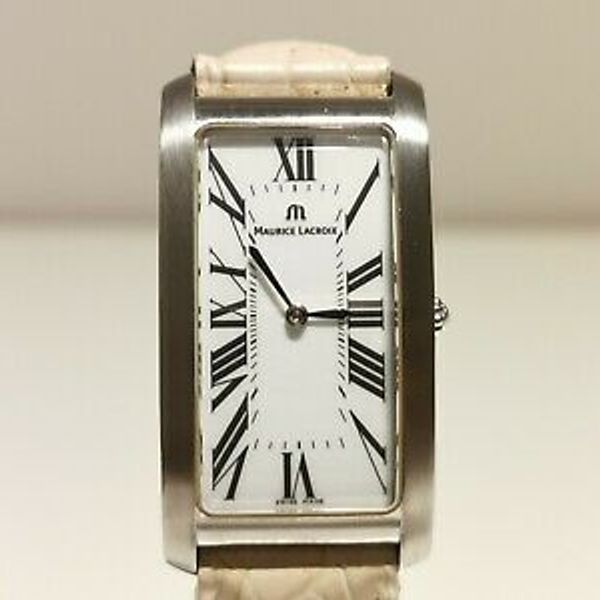 RETRO BEAUTIFUL RECTANGULAR SWISS LADIES STEEL QUARTZ WATCH "MAURICE ...