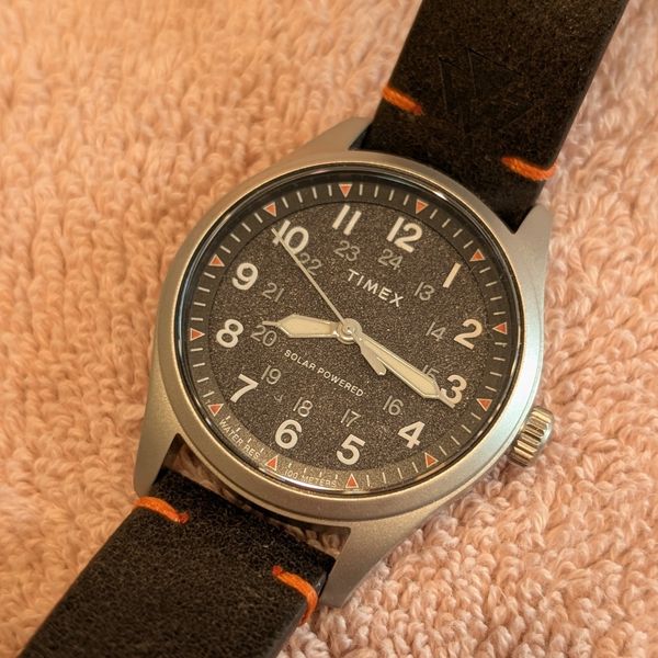 Timex Expedition North Solar Powered Field Watch 36mm Leather Strap ...