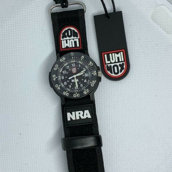 Luminox 3900 Series Navy Seal Faststrap Black NRA Logo Watch NEW IN BOX ...