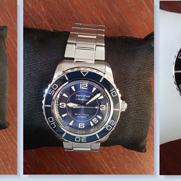 FS: Fifty Five 55 Fathoms Mods - 3 watches! - black/gilt - black/silver ...