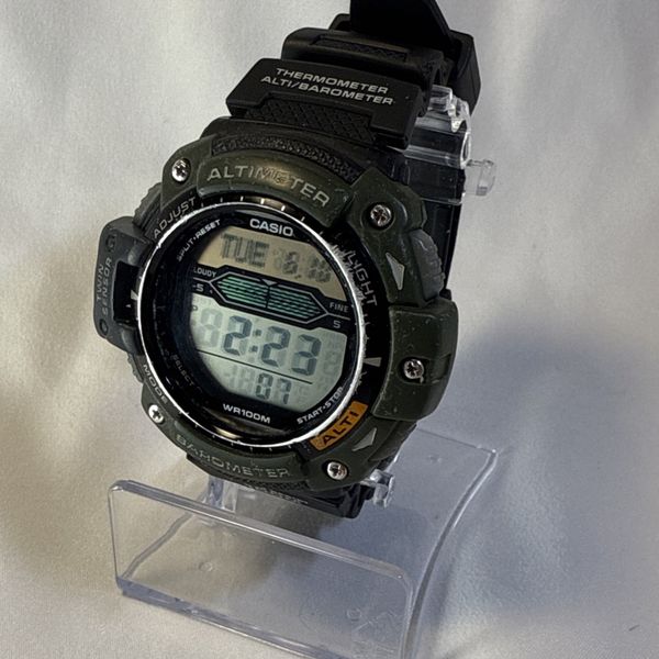 Casio SGW-300H Twin Sensor WT Thermometer Altimeter Barometer WR100M ...