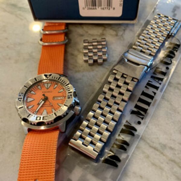 Seiko SRP309 Orange Monster Watch, 2nd generation (Original bracelet ...