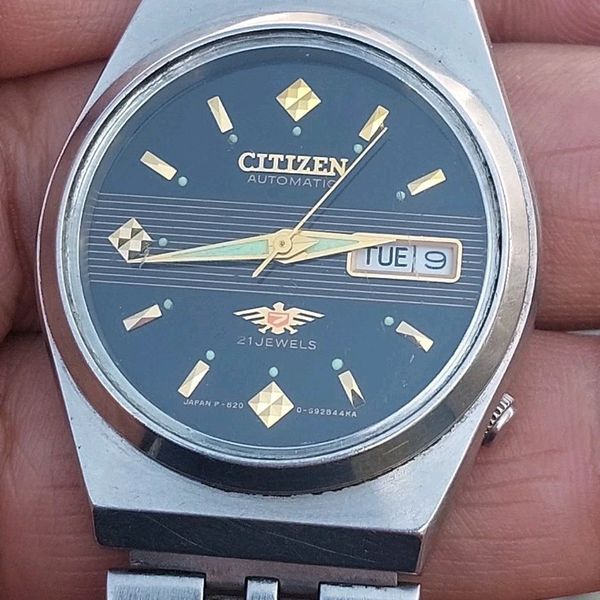 Vintage Citizen automatic 21 jewels Black dial from Japan | WatchCharts Marketplace