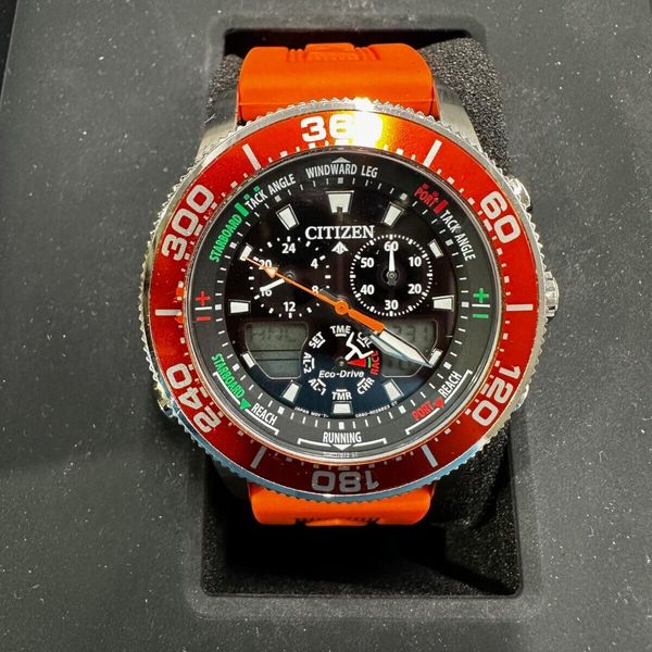 Citizen Promaster Sailhawk Alarm World Time Analog-Digital Mens Watch ...