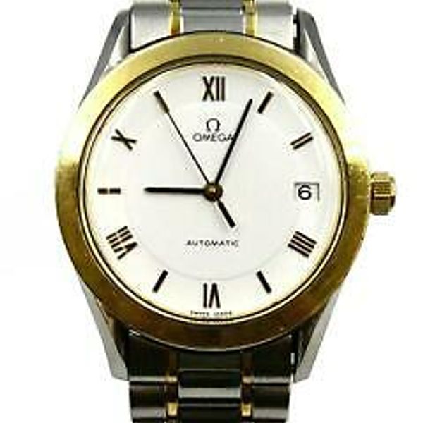 Authentic Omega MAISON FONDEE EN 1848 Date Gold Bezel Automatic Mens ...