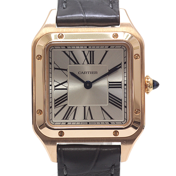 Cartier Cartier Women's Watch Santos Dumont WGSA0022 750PG Silver Dial ...