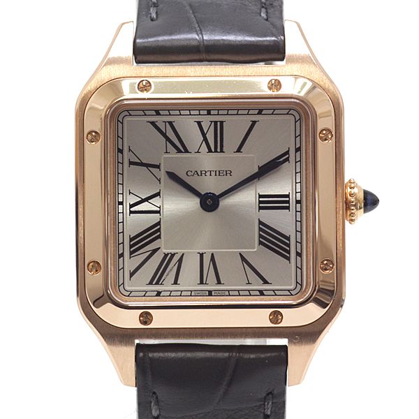 Cartier Cartier Women's Watch Santos Dumont WGSA0022 750PG Silver Dial ...