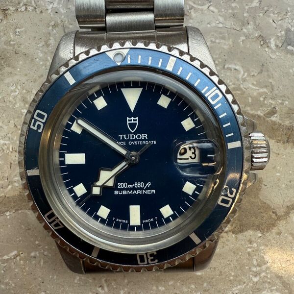 Tudor Submariner Blue Dial Men's Watch | WatchCharts Marketplace