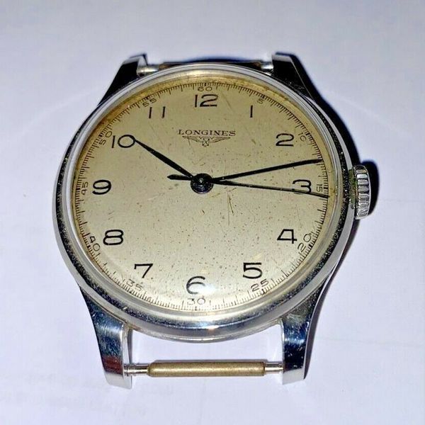 1948 LARGE GENTS STEEL LONGINES 12.68Z IN EXCELLENT CONDITION ...