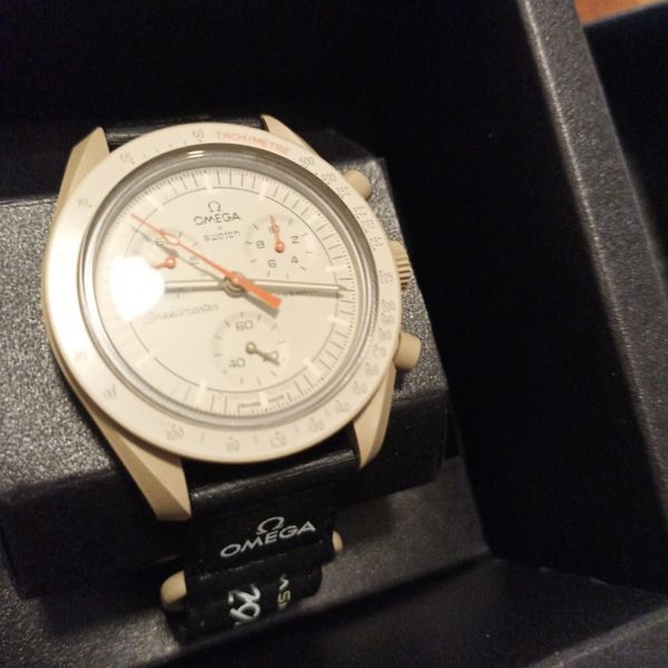 Omega x Swatch Mission To Jupiter watch Bioceramic Moonswatch Brown ...