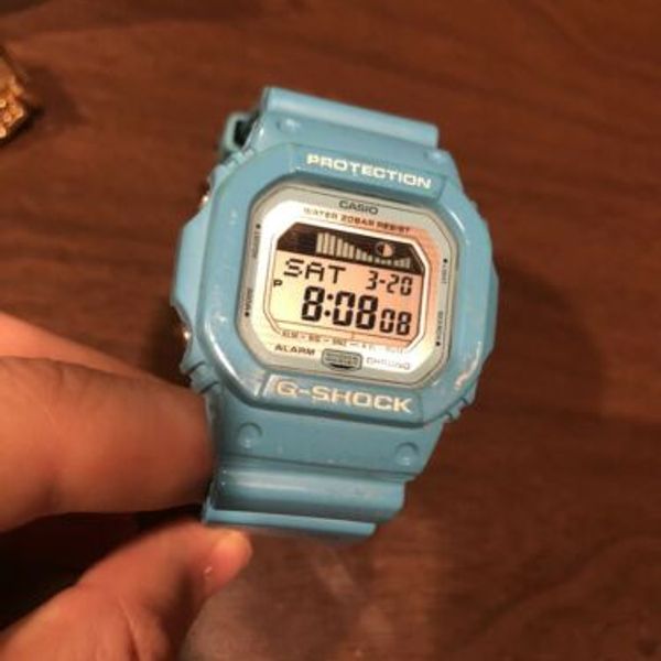 Casio G Shock Blue Watch With Battery Wristwatch GLide | WatchCharts ...