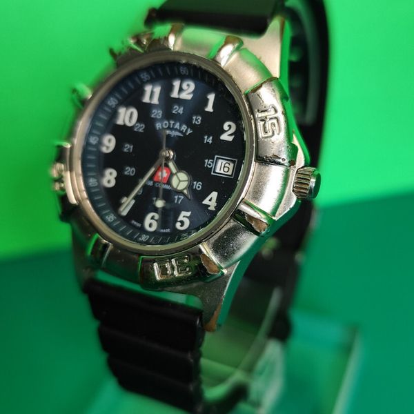 Rotary Swiss Commando GS3003 quartz watch with date indicator and ...