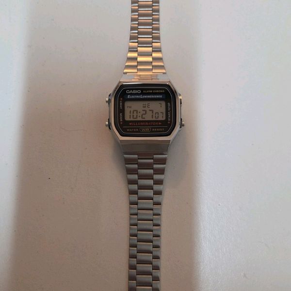 Casio A168 Silver Men's Watch - Digital | WatchCharts Marketplace