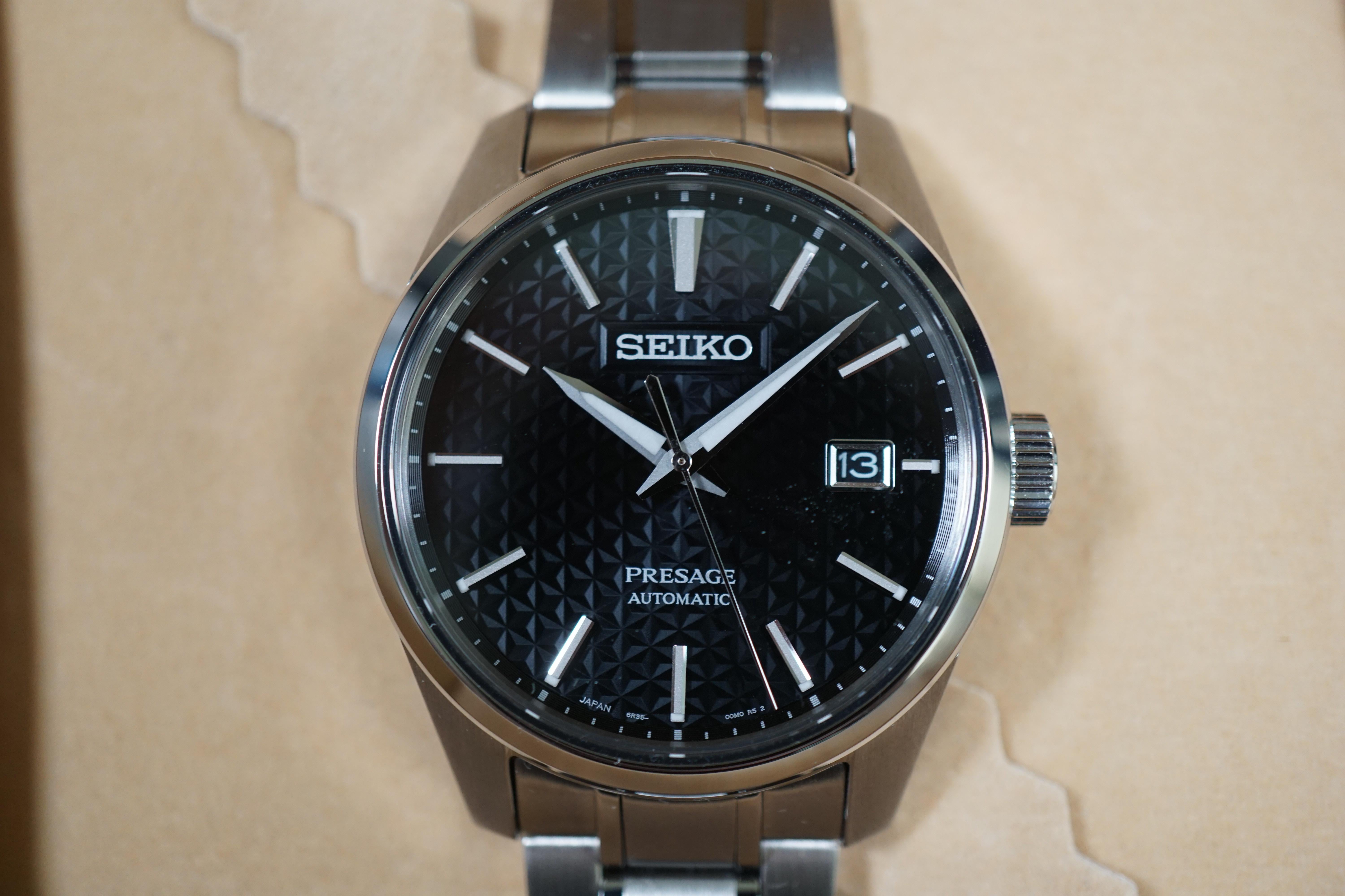 [WTS] Seiko Presage SARX083 6R35 Sharp Edged Black Dial Automatic Watch ...