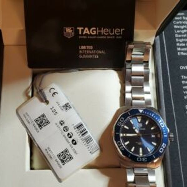 Tag Heuer Aquaracer 41mm Blue Dial Men's Watch WAY111C.BA0928 QUARTZ ...