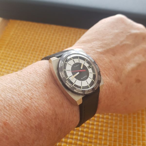 TIMEX World Timer Reissue Wrist Watch | WatchCharts Marketplace