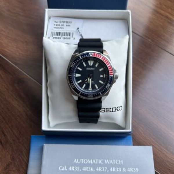Seiko Samurai SRPB53 Second Gen Prospex Men's Pepsi Padi Waffle Diver ...