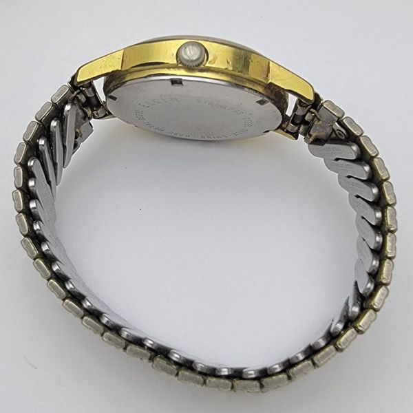 Rare Vintage Elgin Automatic Gold Filled Stylized E Swiss Wrist Watch ...