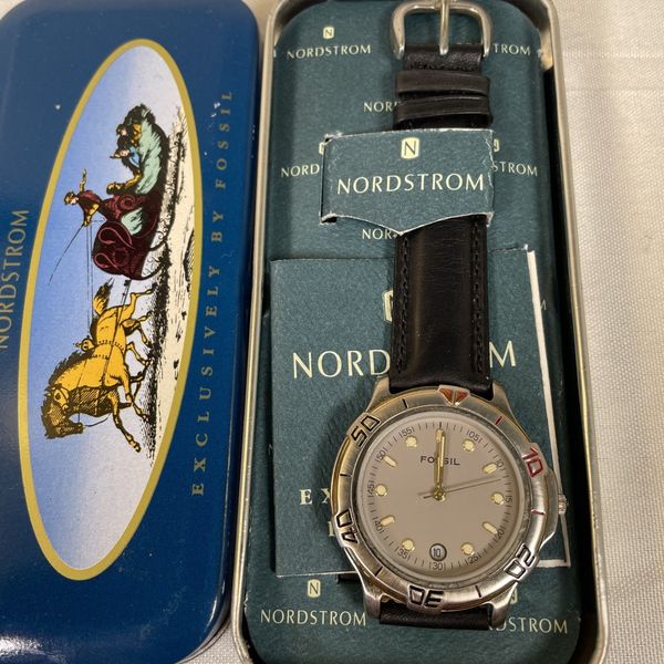 VINTAGE N.O.S 1992 FOSSIL TIME WATCH NIB NOS NEW IN BOX | WatchCharts ...
