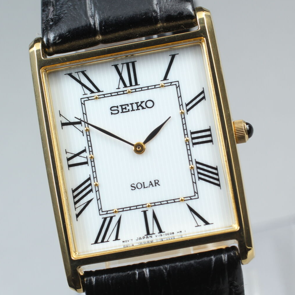 [Near MINT / Box Paper] SEIKO SUP880 V115-0BC0 Solar Tank Midsize Mens Watch | WatchCharts ...