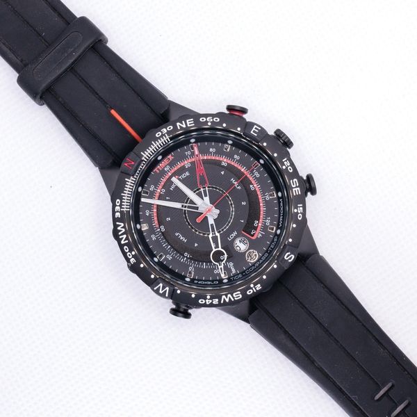 Timex Expedition Time Tide Compass Black/Red Mens Watch TIMEX T45581 ...