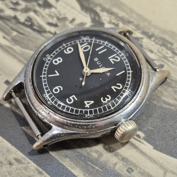 RARE VINTAGE USA US ARMY 1940'S WW11 BULOVA Type A11 MILITARY WATCH ...