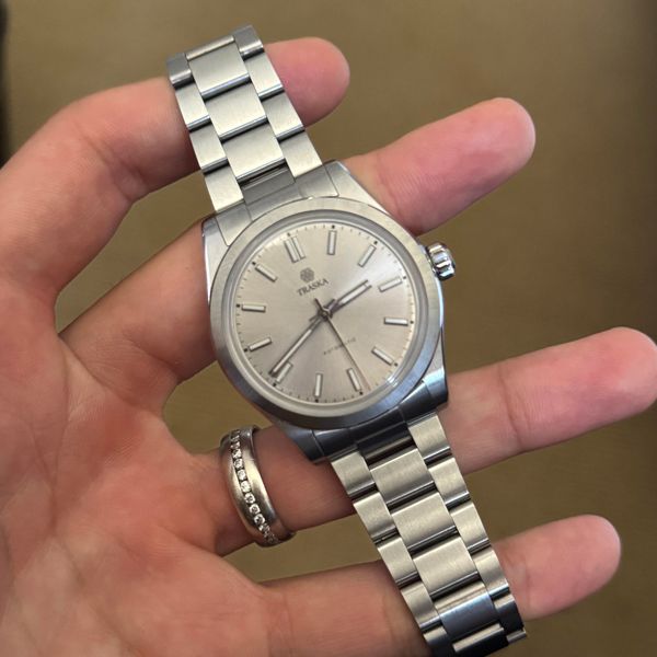 [WTS] Traska Commuter 38mm silver dial | WatchCharts Marketplace
