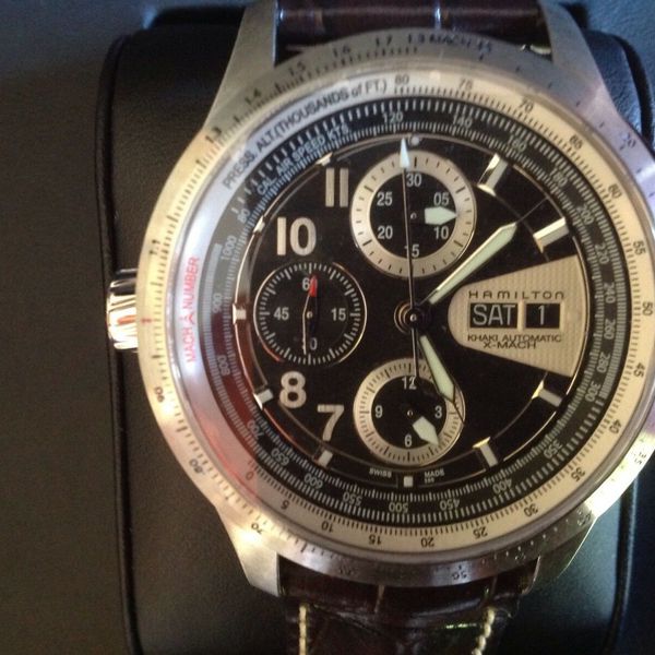 Hamilton X-Mach Khaki Automatic Chronograph Valjoux 7750 H766260 ...