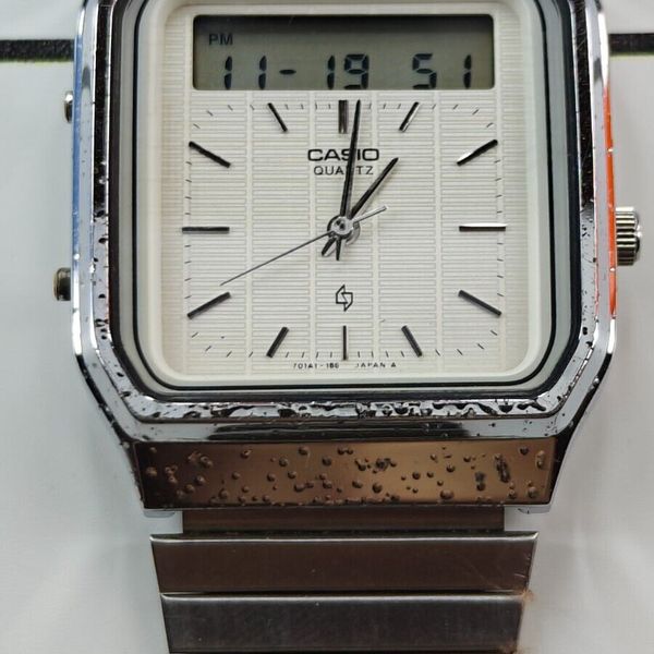 Vintage Casio AT552 JANUS Touch Screen Calculator Watch from the 1980s ...