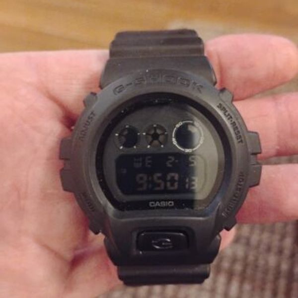 Casio G-SHOCK DW6900BB-1 Black Out Series Matte Resin Digital Men's ...
