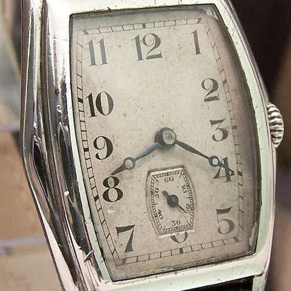 SUPERB ANTIQUE VINTAGE C1929 ROTARY SOLID 925 SILVER TRUE ART DECO ...