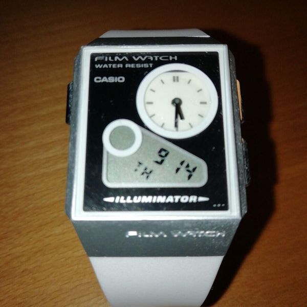 [ Rare ] [ Mint ] CASIO FILM WATCH PELA FS-03 White Wristwatch JAPAN ...