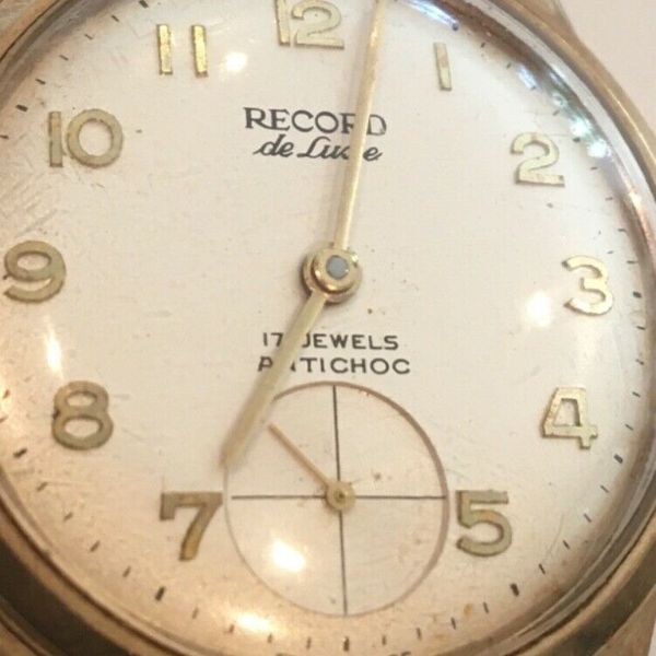 Gents 9ct gold Record watch With sub dial by Longines | WatchCharts ...