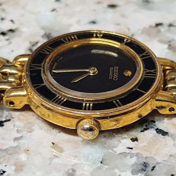 Seiko 1N00-0D29 Gold Tone Quartz Analog Ladies Watch | WatchCharts ...