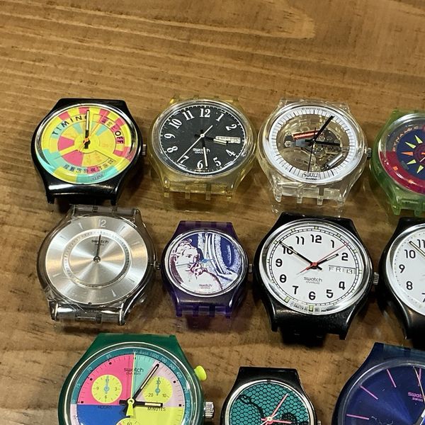 swaTch Lot [ all NON working ] Swatches Canâ t Be Repaired - 25mm 34mm ...