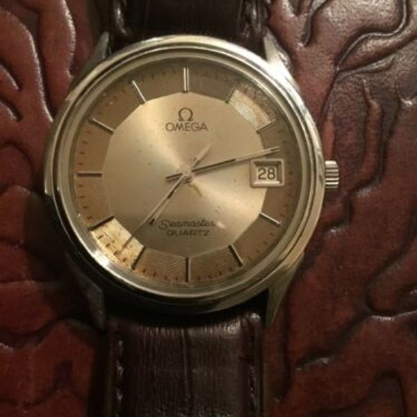 Omega Seamaster Pie Pan Quartz Cal 1342 With Brown Leather Strap ...