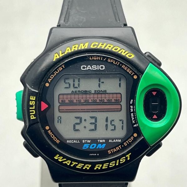 90s Casio JP-200w 1009Vintage Digital Pulse Monitor Watch | WatchCharts ...