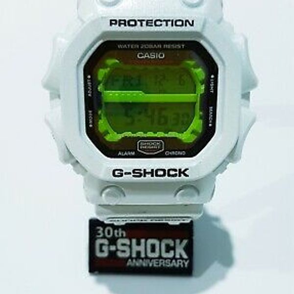 Vintage G-Shock King GX-56 GXW GWX Metallic White Pearl Luminova Grow ...