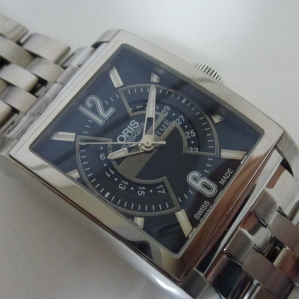 Oris Rectangular DayDate Automatic Titanium Mens Watch Ref:585 7622 ...