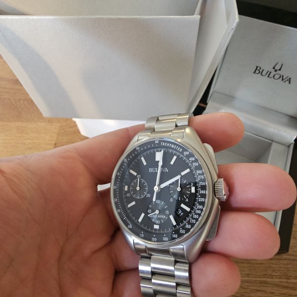 Bulova Lunar Pilot 96B258 44mm Stainless Steel Case Srainles Steel ...