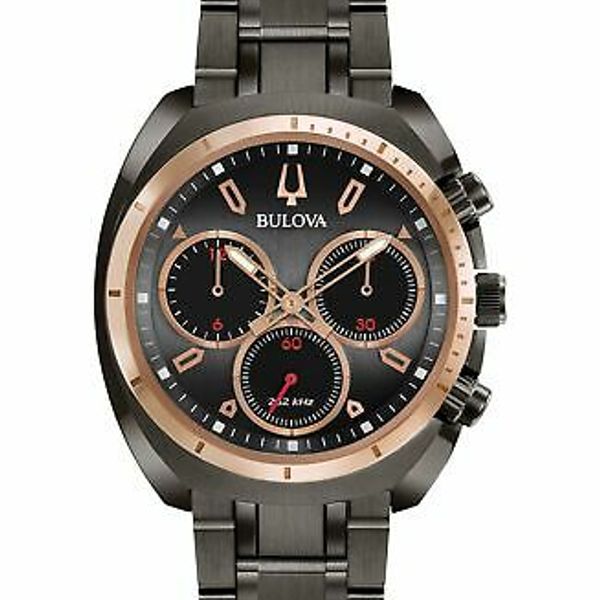 Bulova Grey Chronograph Men Watch Curv 98A158 | WatchCharts Marketplace