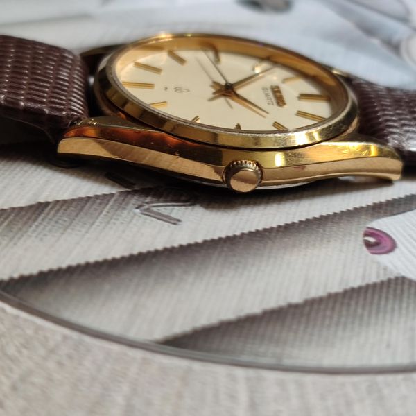 [WTS] Seiko Quartz 7121-8000 Linen Dial With Bulova Lizard Strap only ...