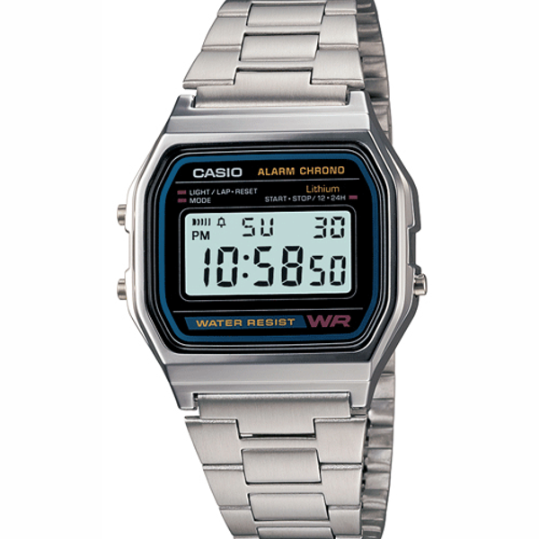 Casio Classic A158WA A158 Digital Wristwatch for Men - Casio F91 Silver ...