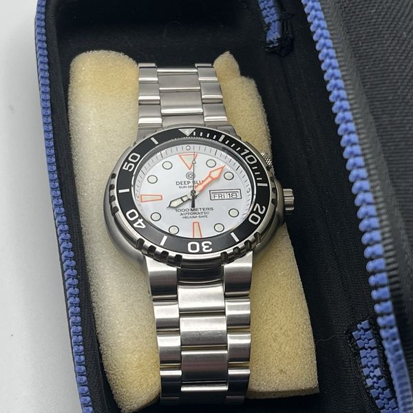 Deep Blue Precision Sun Diver Menâ s Automatic Watch - 3857 ...