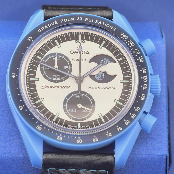 OMEGA x Swatch MoonSwatch Mission To The Super Blue Moonphase Wrist ...